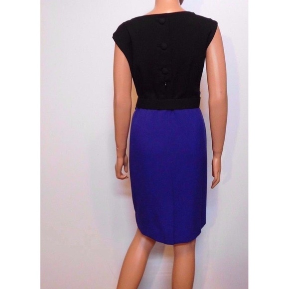 Milly of New York | Dresses | New Milly Colorblock Purple Black Sheath ...